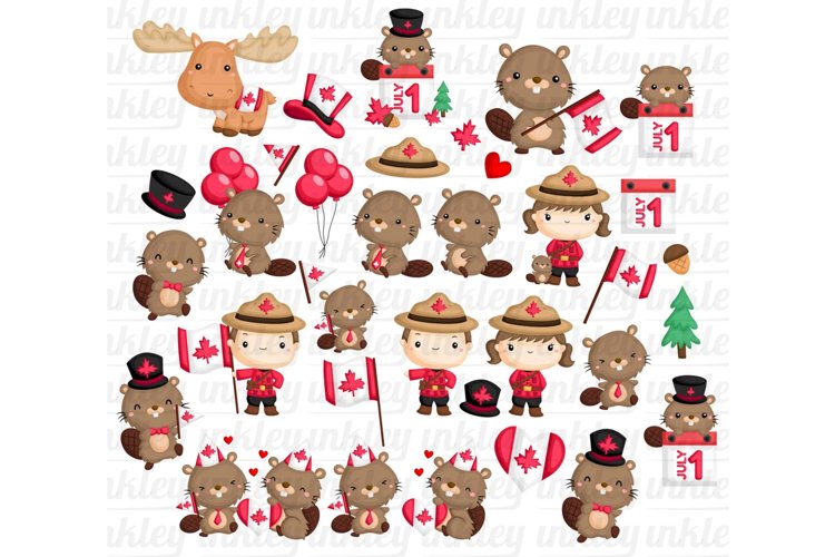 Canada Culture Clipart - Beaver Clip Art – inkleystudio