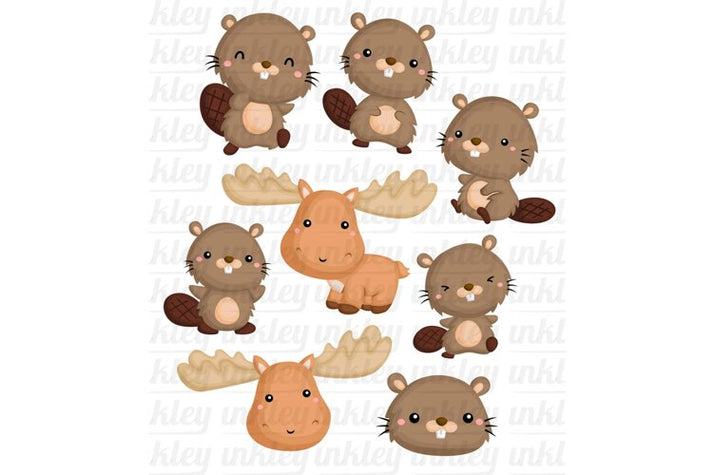 Canada Culture Clipart - Beaver Clip Art – inkleystudio